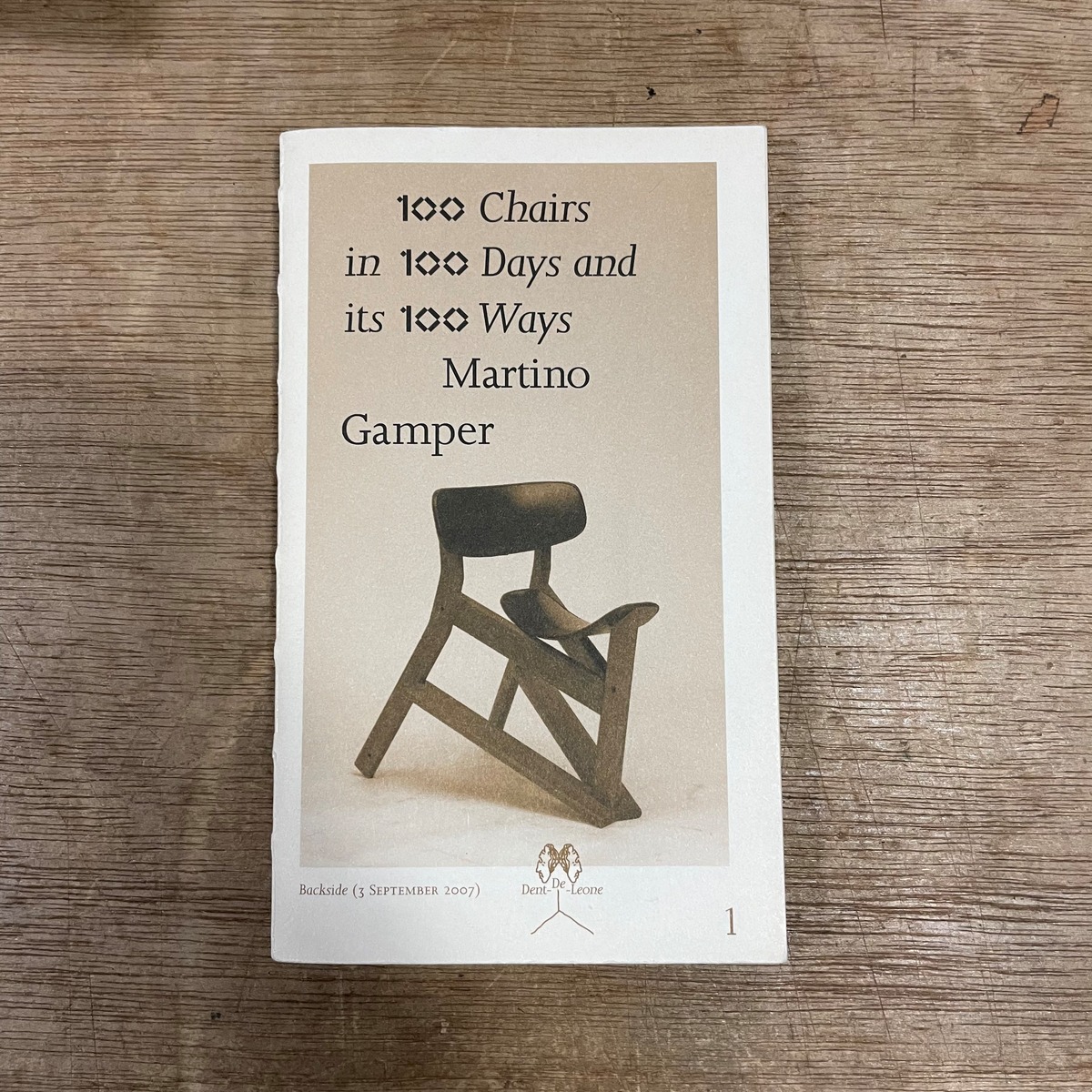 100 Chairs in 100 Days and its 100 Ways (3rd Pocket Edition) / Martino ...