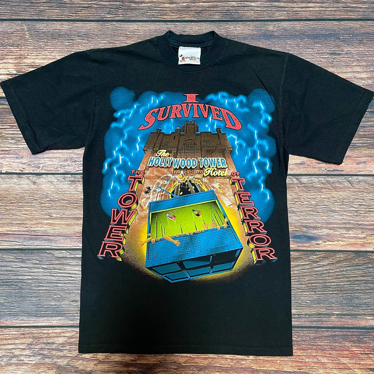 90’s~ USA製 Disney ディズニー タワー・オブ・テラーTシャツ | 古着屋DIGDIG