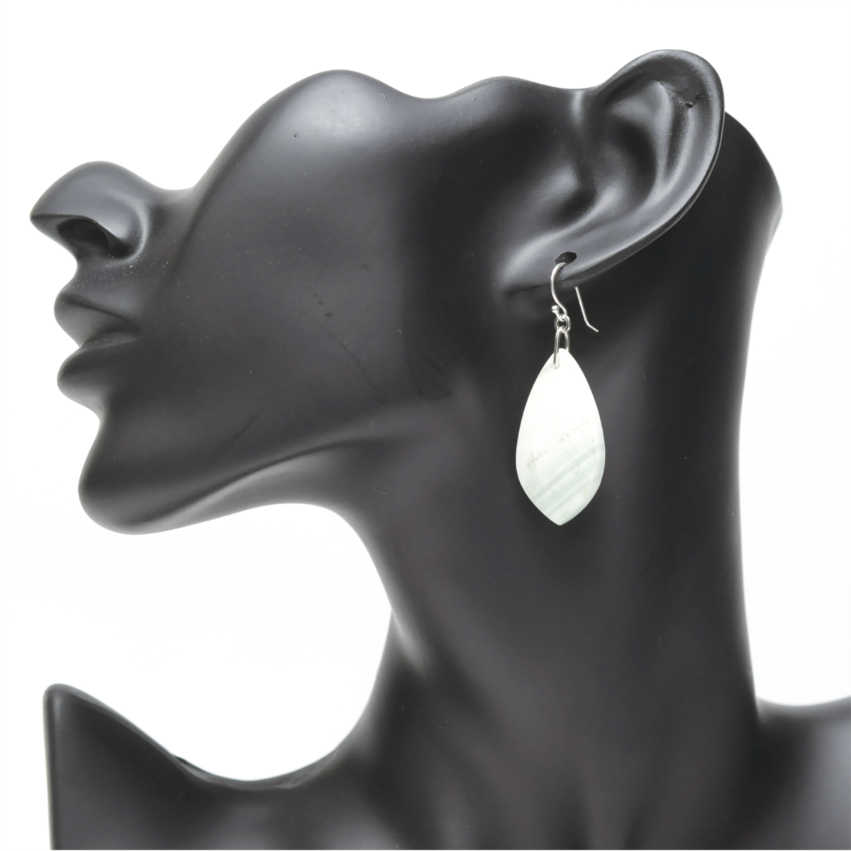 【ピアス】グリーンレースアゲート 01【SV925】 | AMERI design