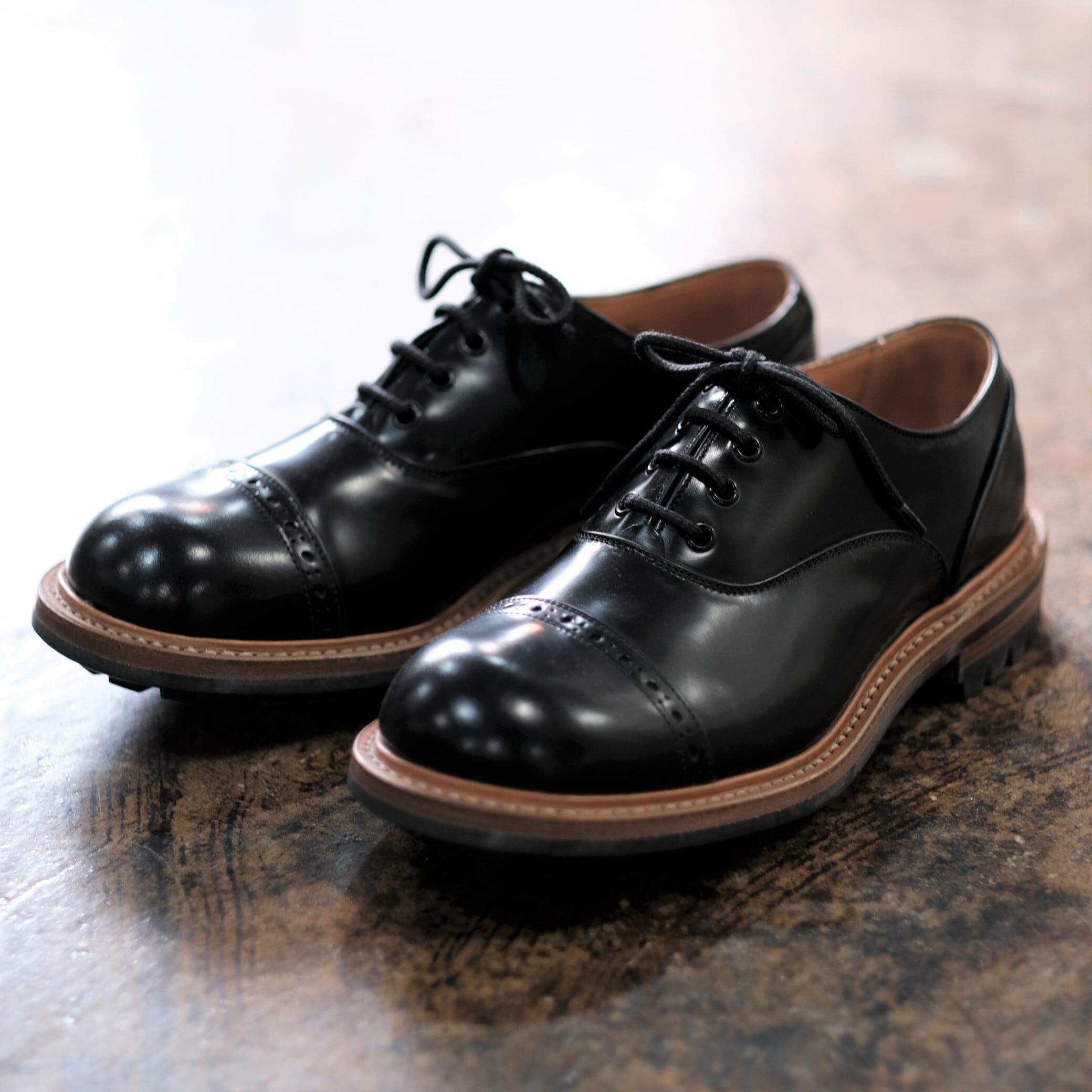 QUILP by Tricker's （クイルプ バイ トリッカーズ）Oxford Shoe 519 BLACK Bookbinder # ...