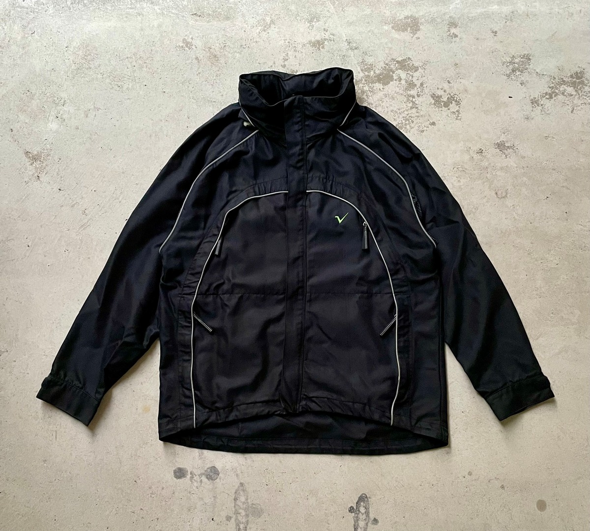 00’s Vandalize Reflector Piping Jacket Black | JESUS ARTOIS
