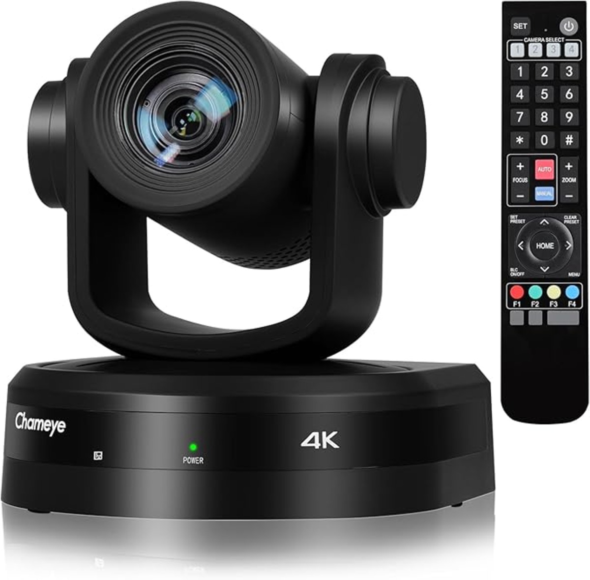 Chameye 4K Web会議カメラ PTZカメラ 20倍光学ズーム AI自動追尾 会議室 USB3.0/HDMI/LAN/PoE対応1/2 ...