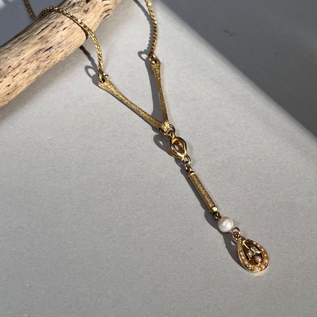 Yライン スウィング ネックレス 《N-0262》 | ModernLoop ユーズドアクセサリー専門店