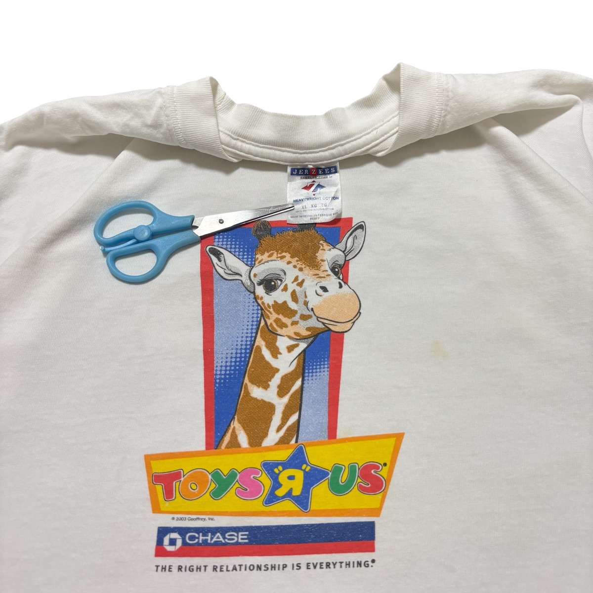 "リアルキリン" 00s toysrus tシャツ トイザらス 企業 COMPANY TEE キャラクター jerzees ©️2003 XL | geeds