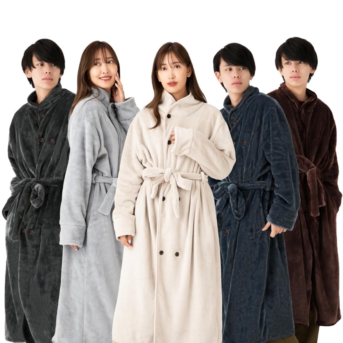 [HOME COCCI] 着る毛布 メンズ レディース 洗える 冬 ぽか暖 冬 ルームウェア 部屋着 あたたかい フランネル 静電気防止 ...
