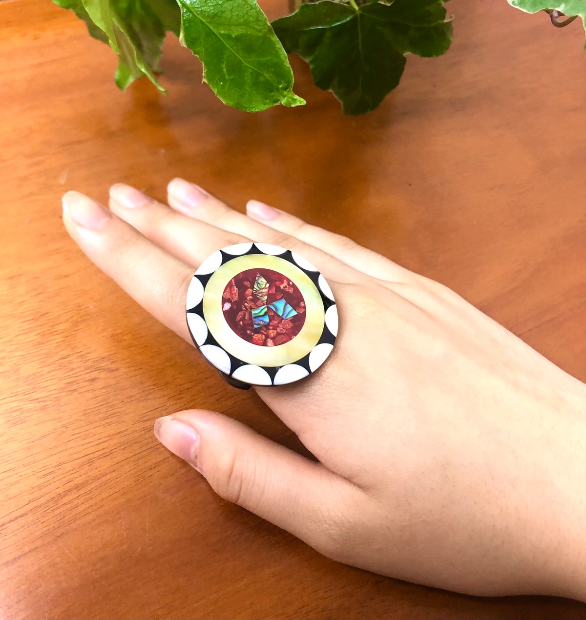 木のリング 遊び心あるシェルリング☆ | pishka