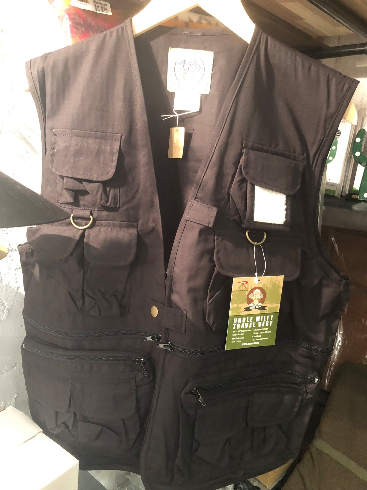 【SALE 30%OFF ¥7980→¥5586 】 ROTHCO【 ロスコ 】ベスト Uncle Milty Travel BK Mサイズ ...