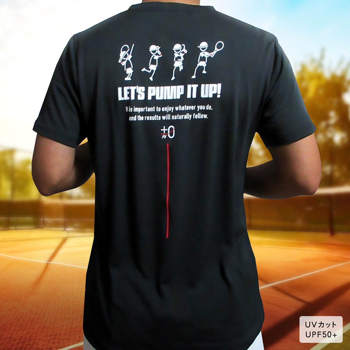 TENNIS SWING BACK PRINT DRY SHIRT〈TENNIS〉 | +0AY STYLE