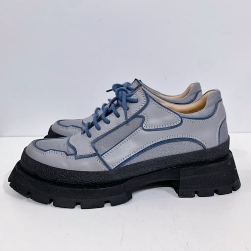 JIL SANDER ジルサンダー コンバットミリタリーシューズ グレー JIL SANDER ジルサンダー コンバットミリタリーシューズ グレー