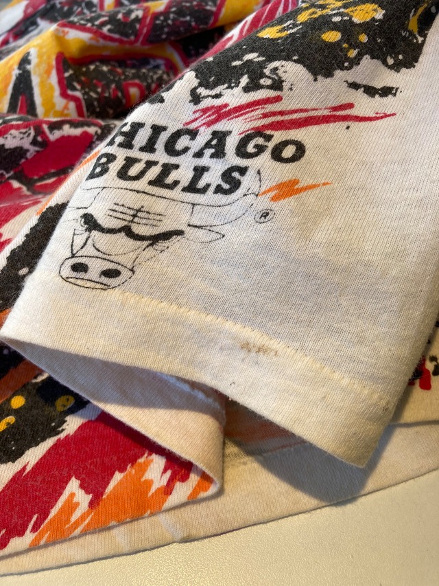 90's CHICAGO BULLS 大版プリントTシャツ made in U.S.A (SIZE XL) | FASHION SPOT RAMONE