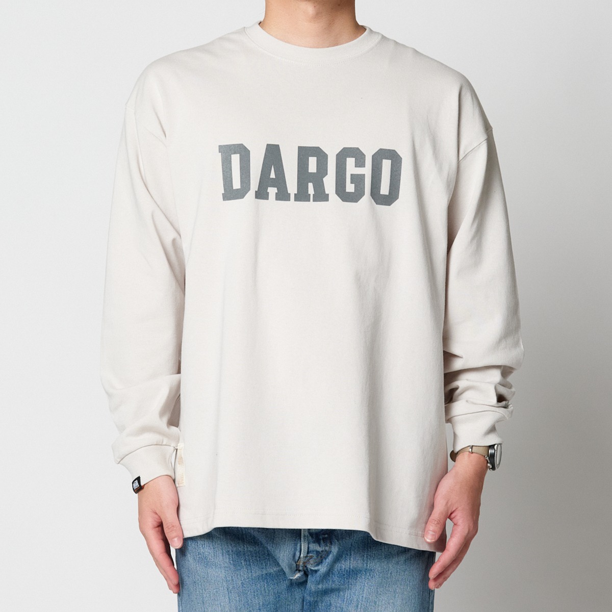 【DARGO】"Military Logo" 9onz Heavy Weight Wide Long T-shirt（2color） | DARGO
