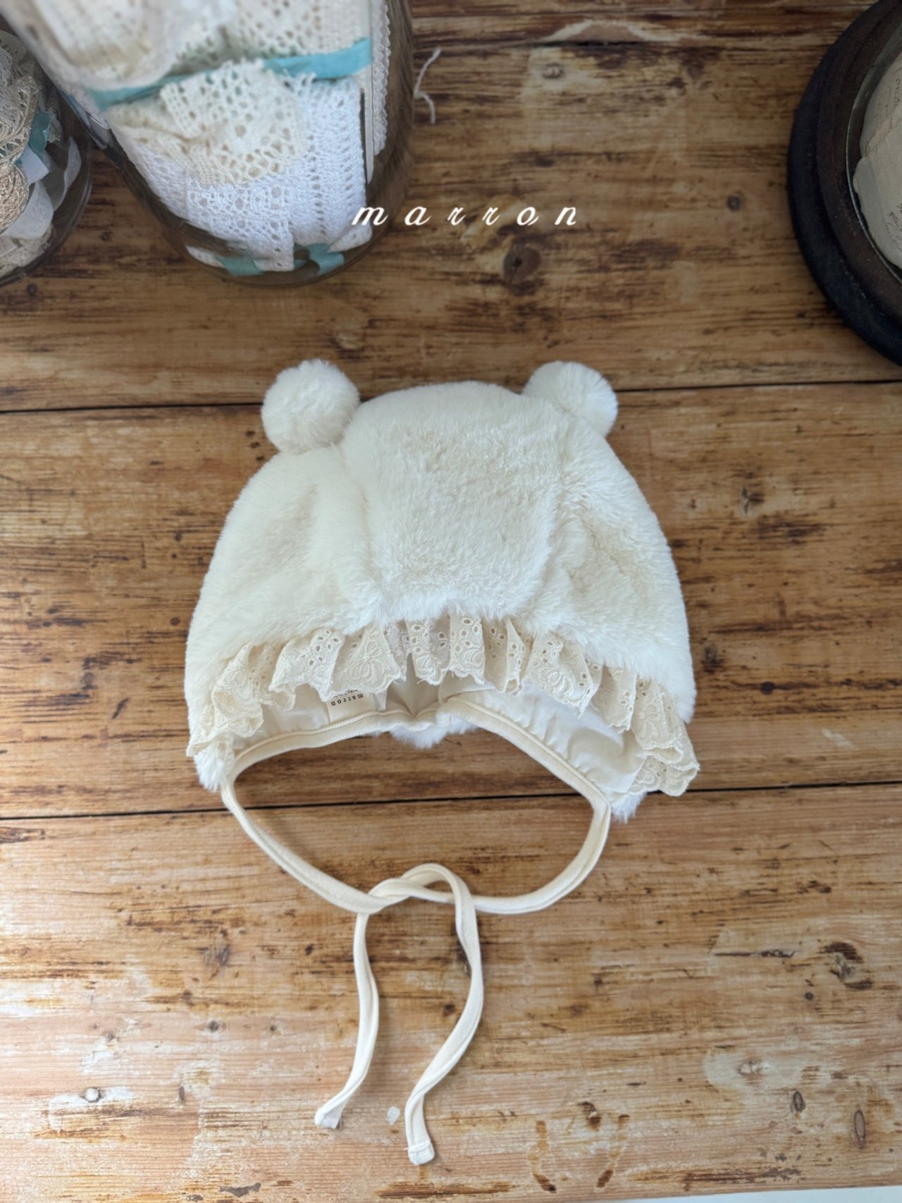 【即納】Kuma bonnet / marron | HAON