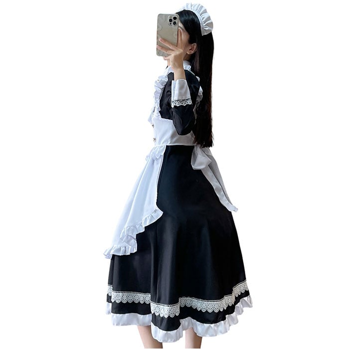 メイド服 可愛い 通販 コスチューム エプロン コスプレ フリル レース