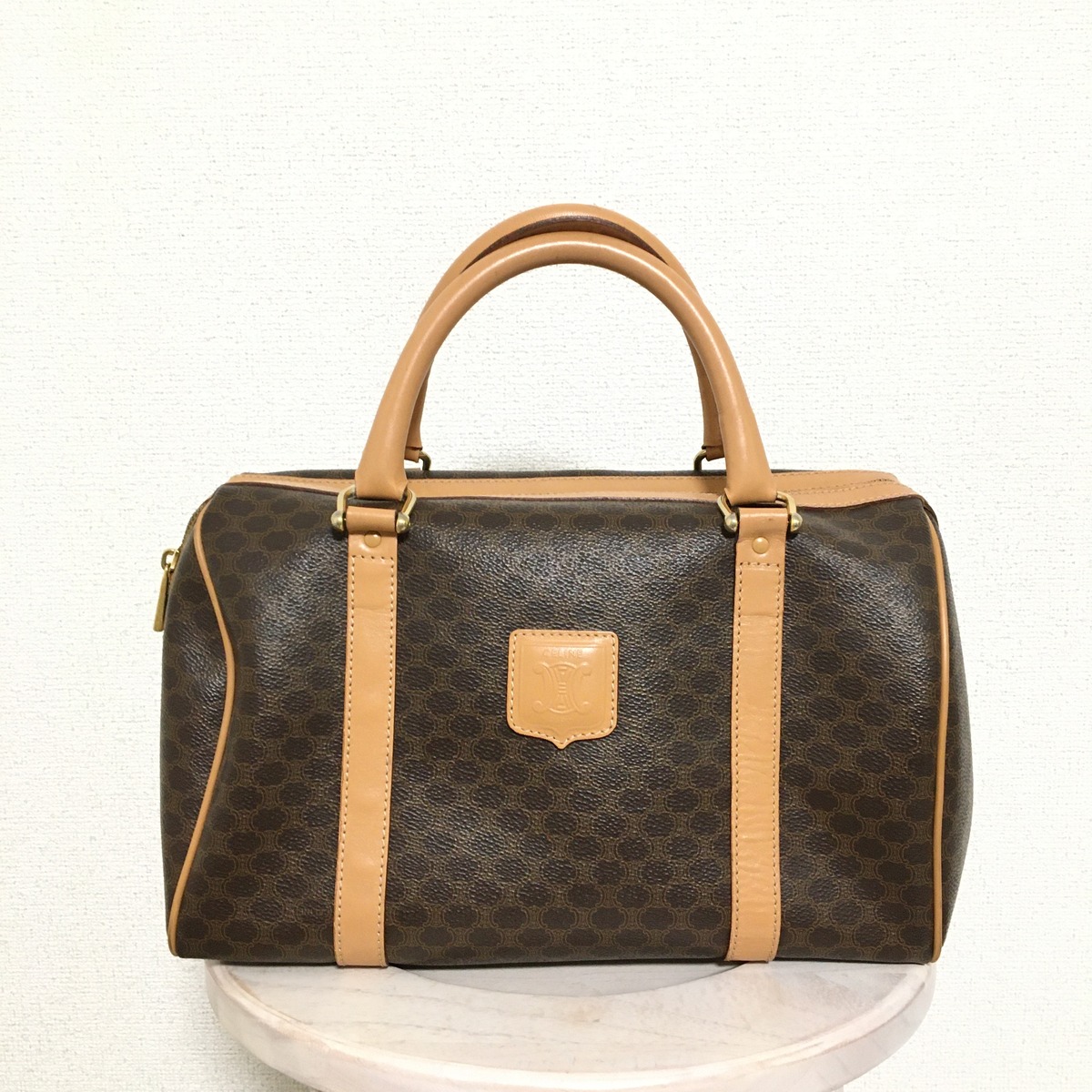 celine mini Boston bag セリーヌ マガダム 柄 ボストン バッグ | AKUBI -アクビ-