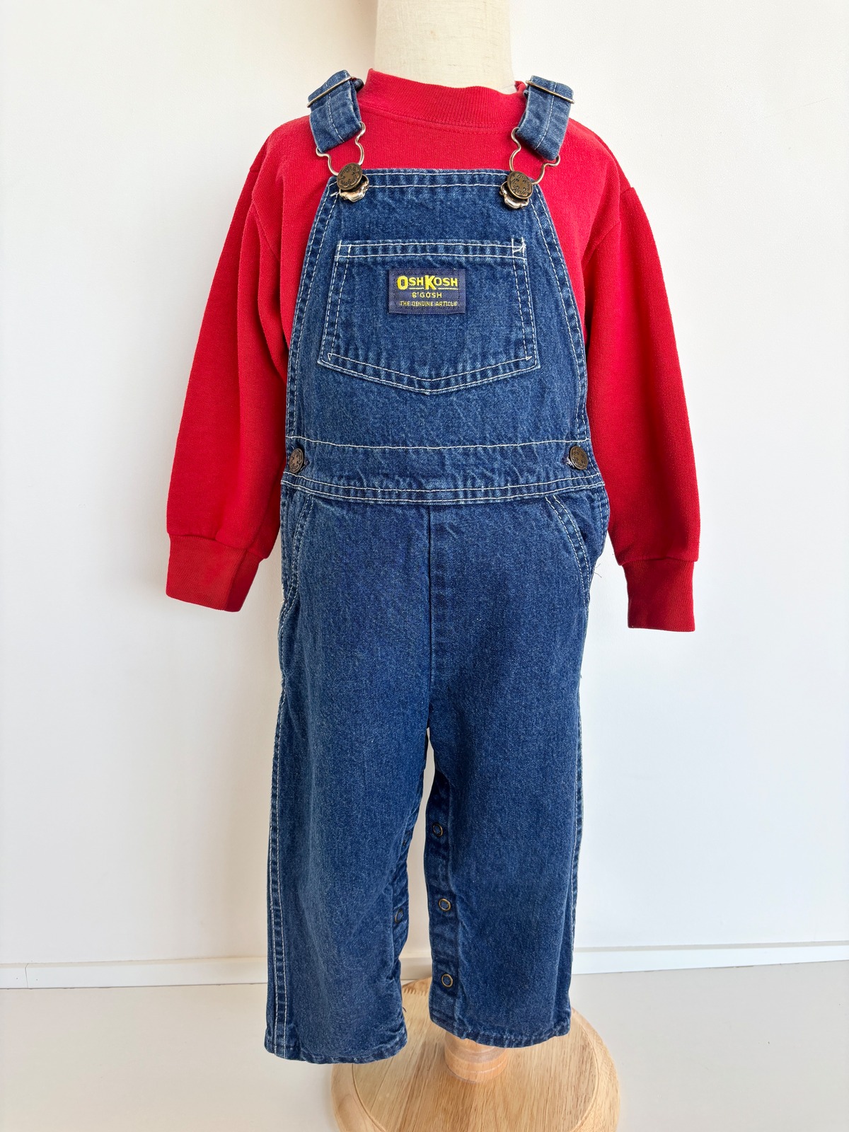 【3T・vintage】USA製 OSHKOSH デニムオーバーオール | woohoo