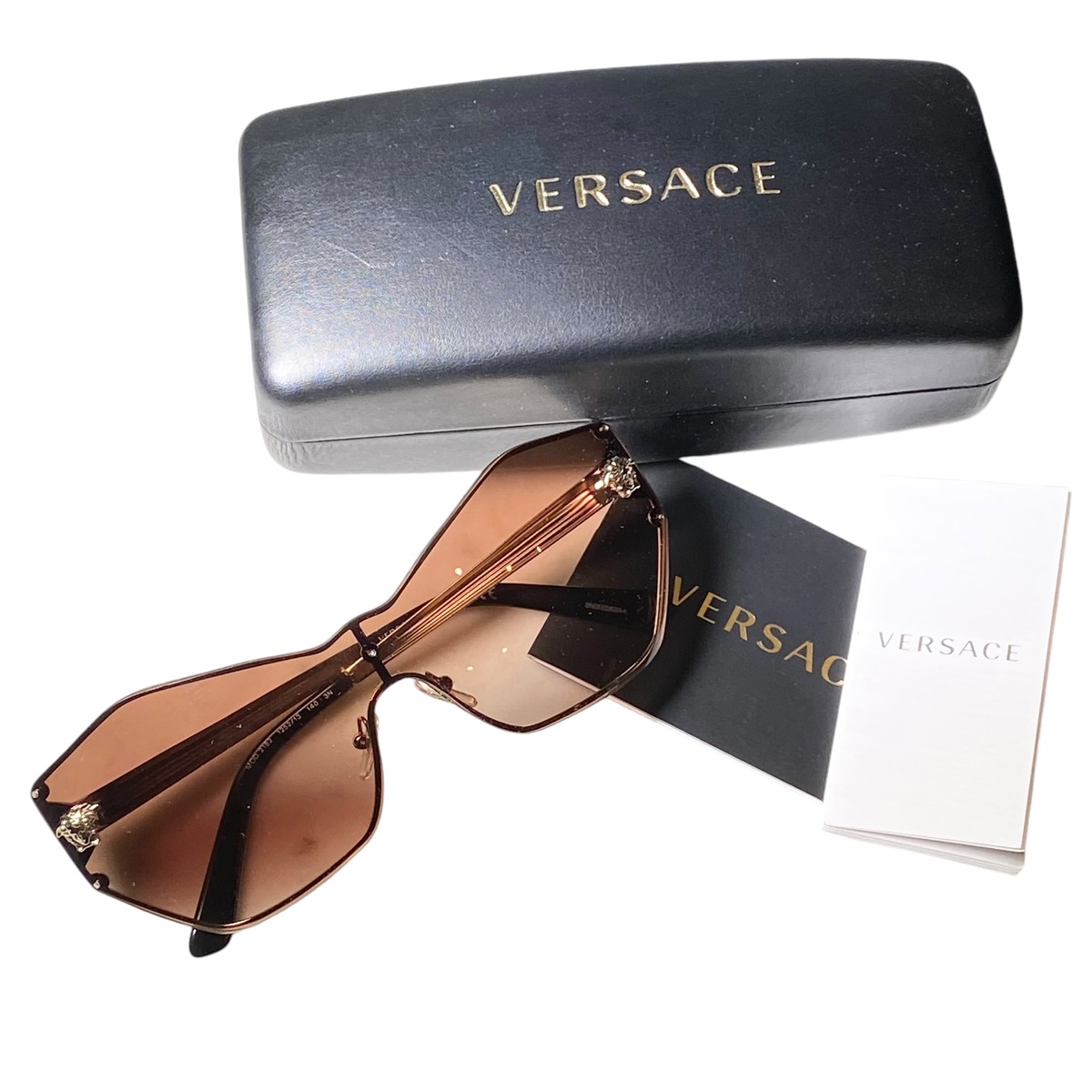 VERSACE geometric shape frame sunglasses | NOIR ONLINE