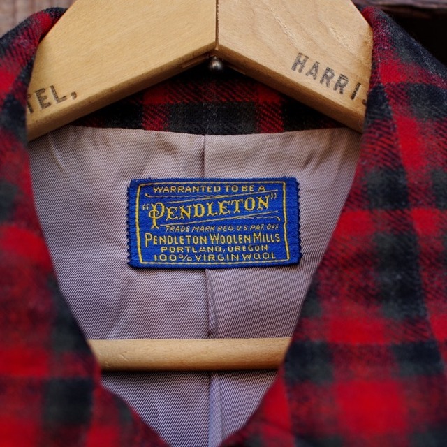 1950s Pendleton Shadow Plaid Wool Sports Jacket / ヴィンテージ ペンドルトン オンブレ ジャケット 古着 | 古着屋 仙台 biscco【古着 ...
