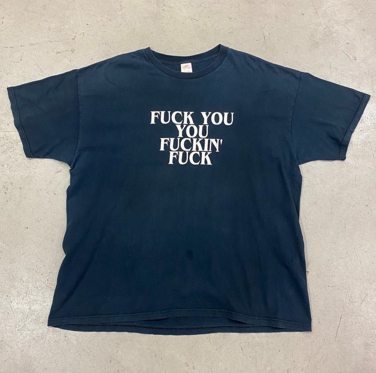 USED ''FUCK YOU YOU FUCKIN' FUCK'' TEE size 2XL | AKO