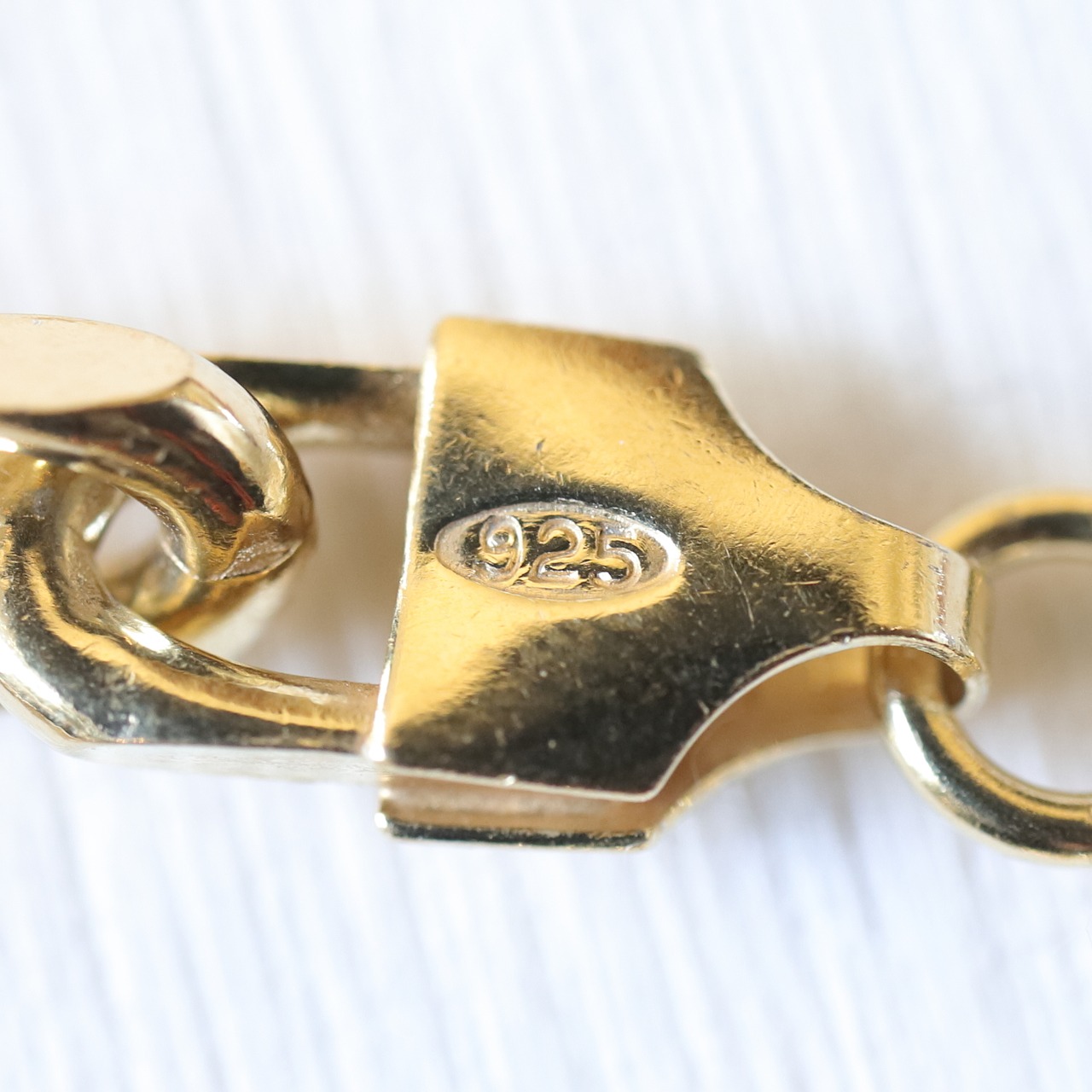 Vintage anchor chain necklace GP | ARV