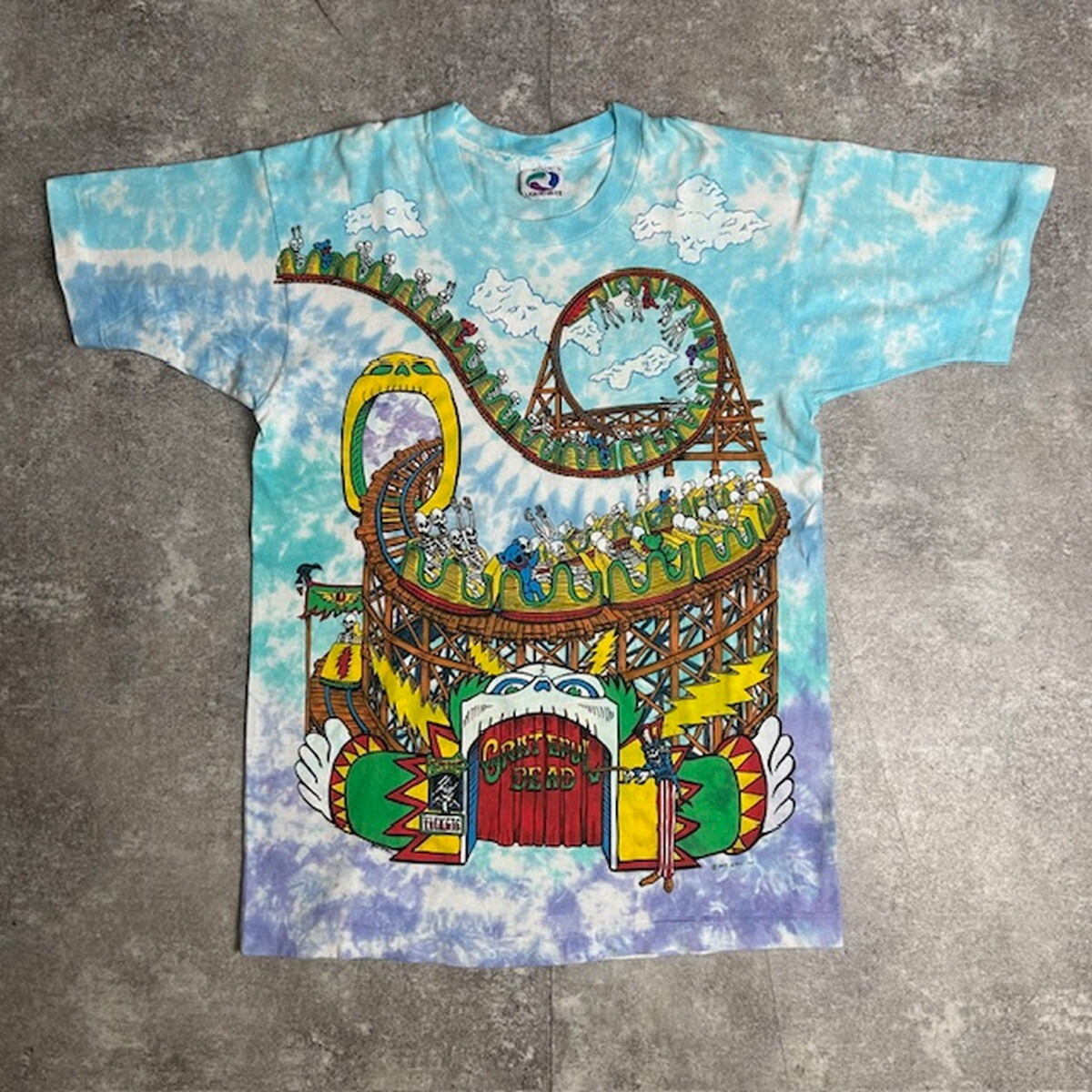 1990's 90s GRATEFUL DEAD 1993 Roller Coaster タイダイTee USA製 グレイトグルデッド 米国製 ...