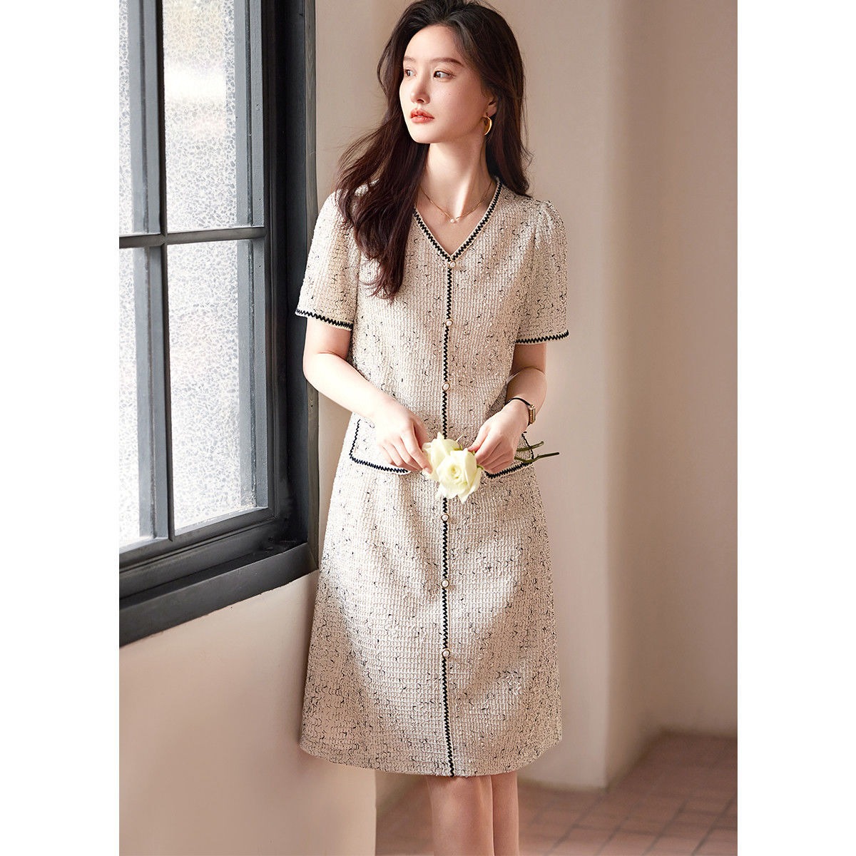 期間限定 美人度アップ 上品 エレガント ワンピース | insfashion