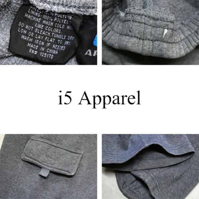 1点物 I5アパレル灰色スウェットカーゴパンツ古着メンズL/XLレディースOKアメカジ90sストリート/スポーツブランド/グレートレーナー ...