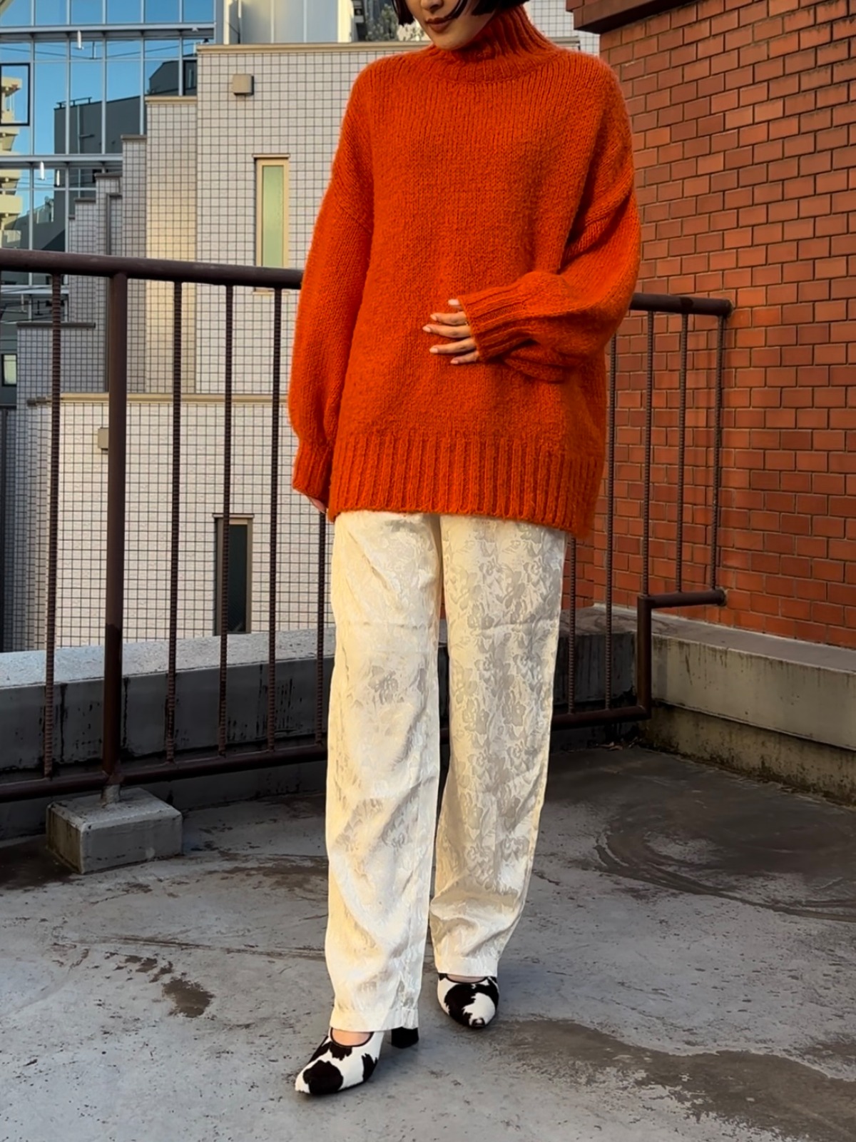 floral satin pants | Cup of Vintage