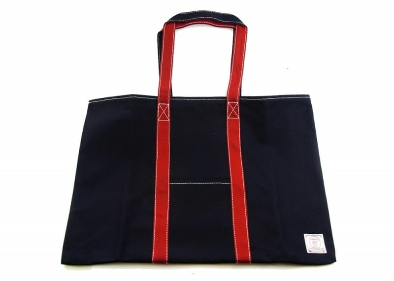 倉敷帆布 トートバッグ フラット カヤ 紺 | caeru