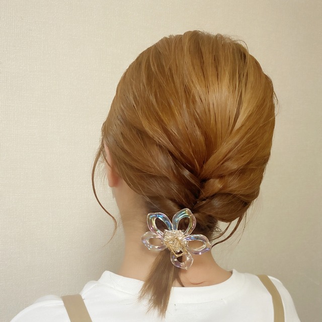 凛花--rinka--ブローチ＆ヘアクリップ クリア | 翠midori アクセサリー