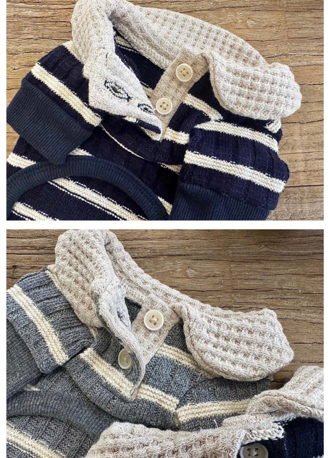 ワッフル襟ニット 〜2XL グレーXS.Sあり | Hanuleハヌル