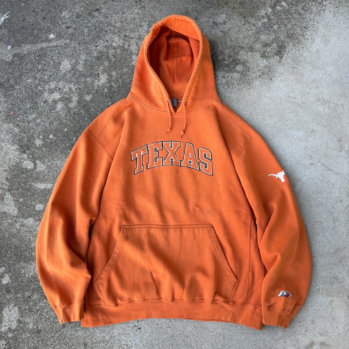 1990's "P2" TEXAS pullover hoodie REVERSE WEAVE orange XL / 90年代 テキサス ...