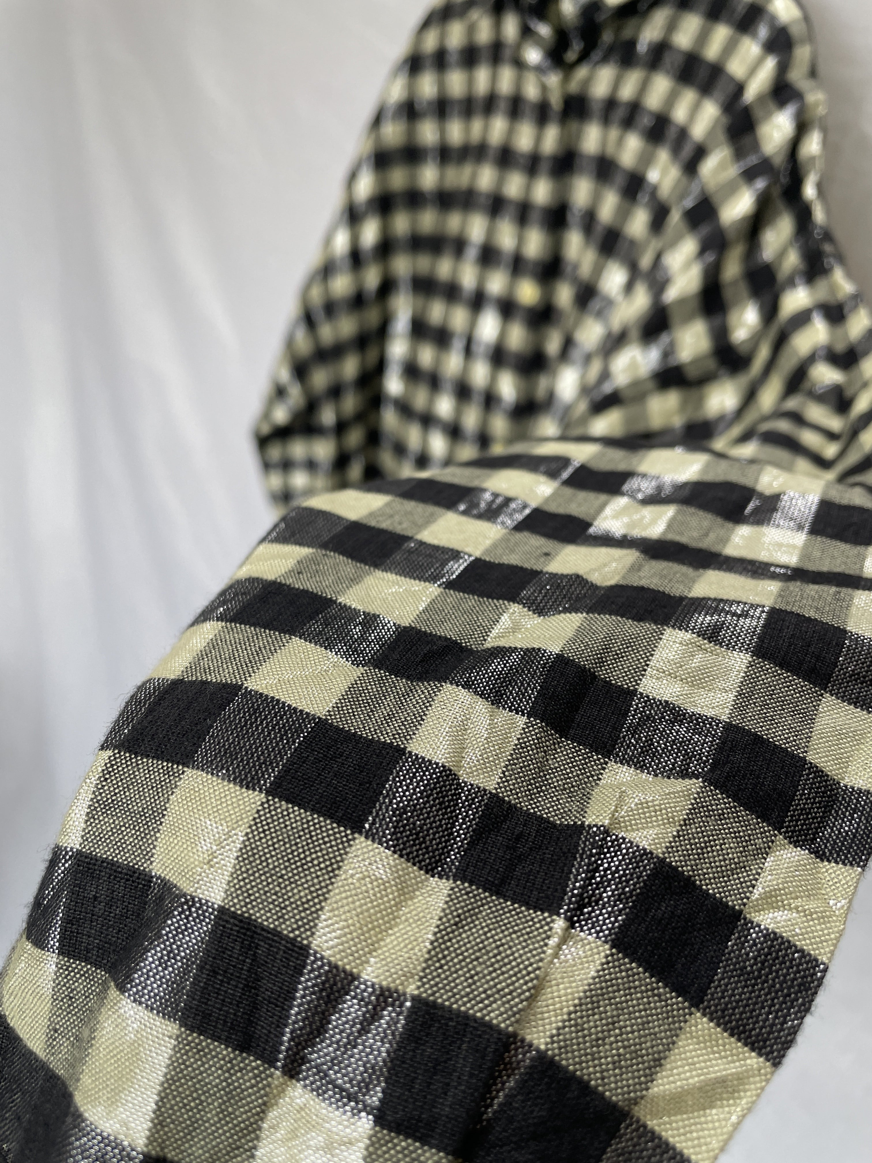 checkered pattern shirt | mem vintage