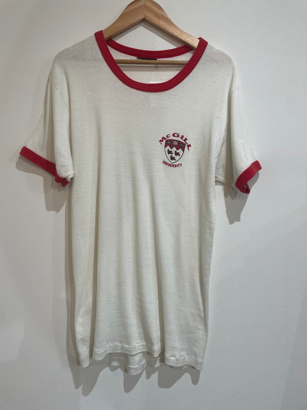 white×red ringer tee | fime