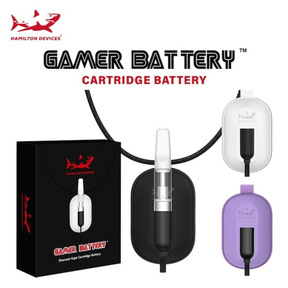 【HAMILTON DEVICES〈GAMER BATTERY〉】カートリッジ バッテリー デバイス 510規格 CBDカートリッジ CBN ...