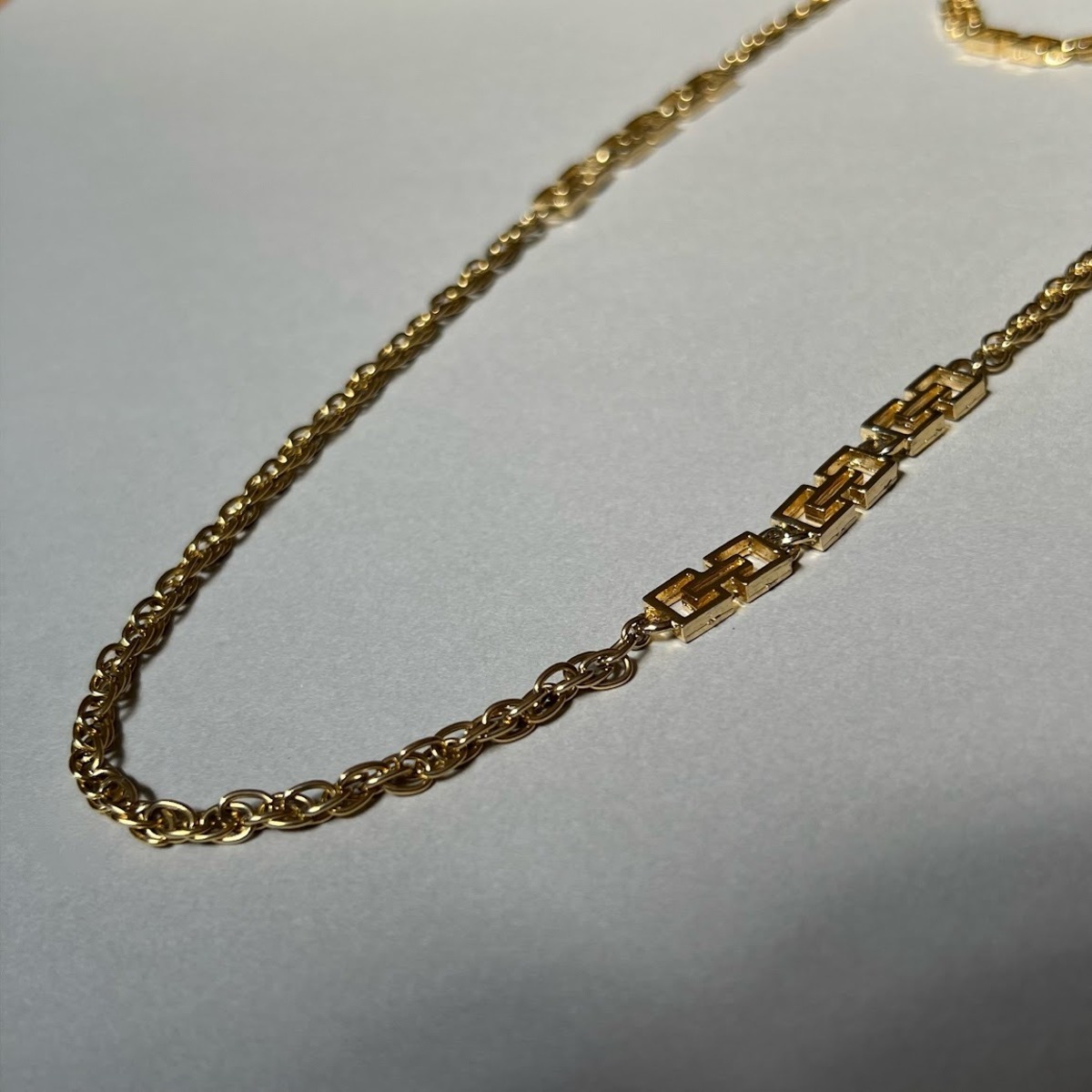 ロング チェーン ロゴ ネックレス 《N-0036》 | ModernLoop ユーズドアクセサリー専門店