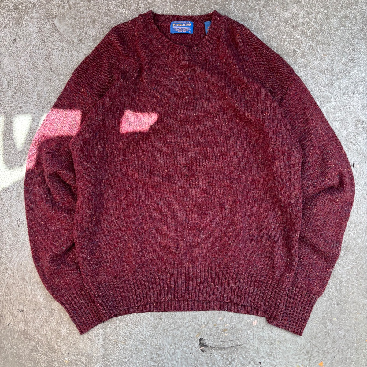 90s Pendleton シェットランドウール ニット ネップ柄 | doors clothing store