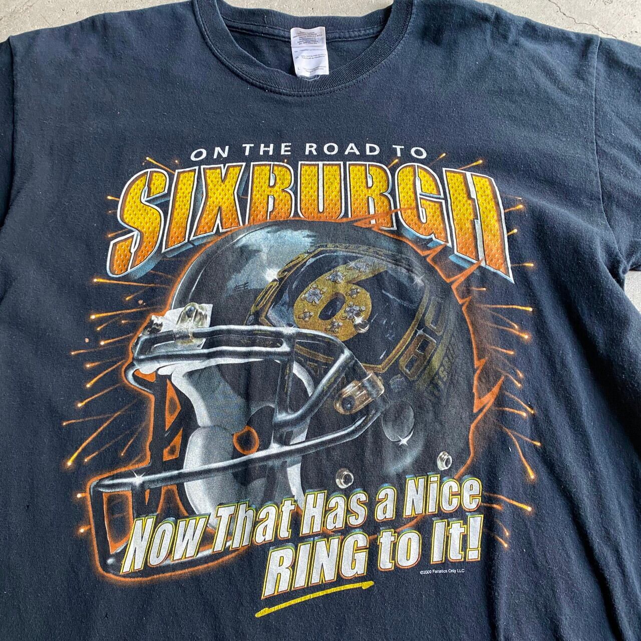 00年代 NFL PITTSBURGH STEELERS SIXBURGH チームプリント Tシャツ メンズXL相当 古着 ピッツバーグ ...