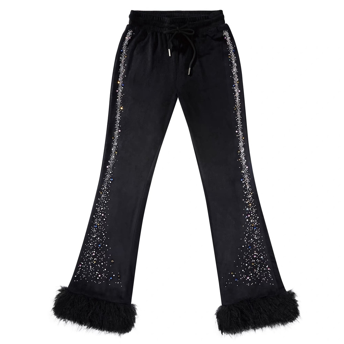 [CFIERCE] Unicorn Velvet Embroidered Horn Pants | BYORI