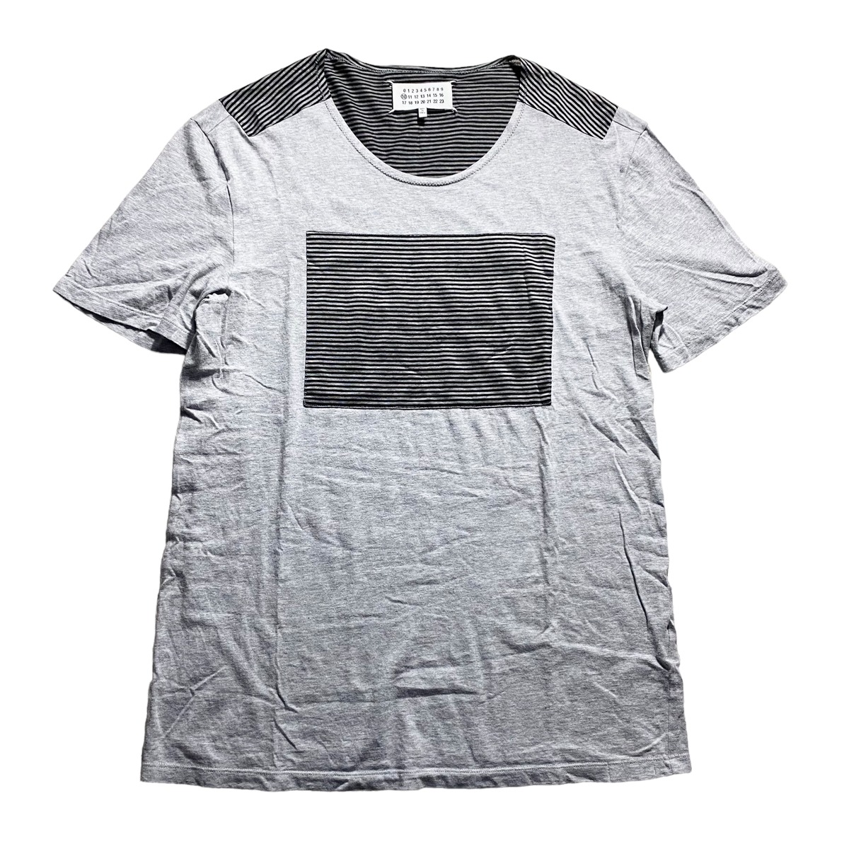 MAISON MARTIN MARGIELA border switching tee | NOIR ONLINE