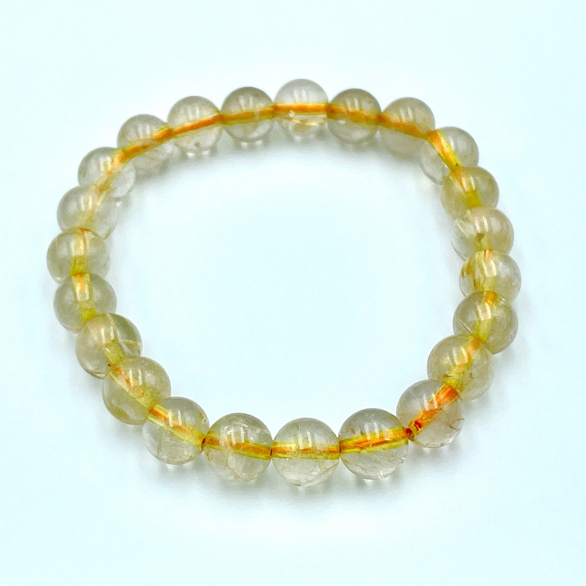 【再販2】YouTuberヒカルさん愛用 ルチルクォーツ 天然石ブレスレット | keytail 幸運の鍵しっぽ