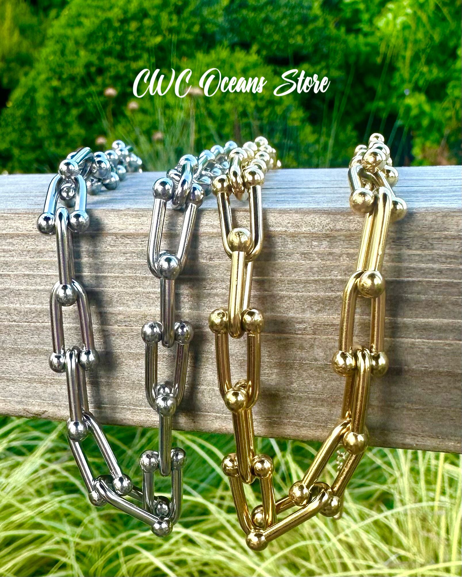 Horseshoe chain necklace | CWC Oceans Store