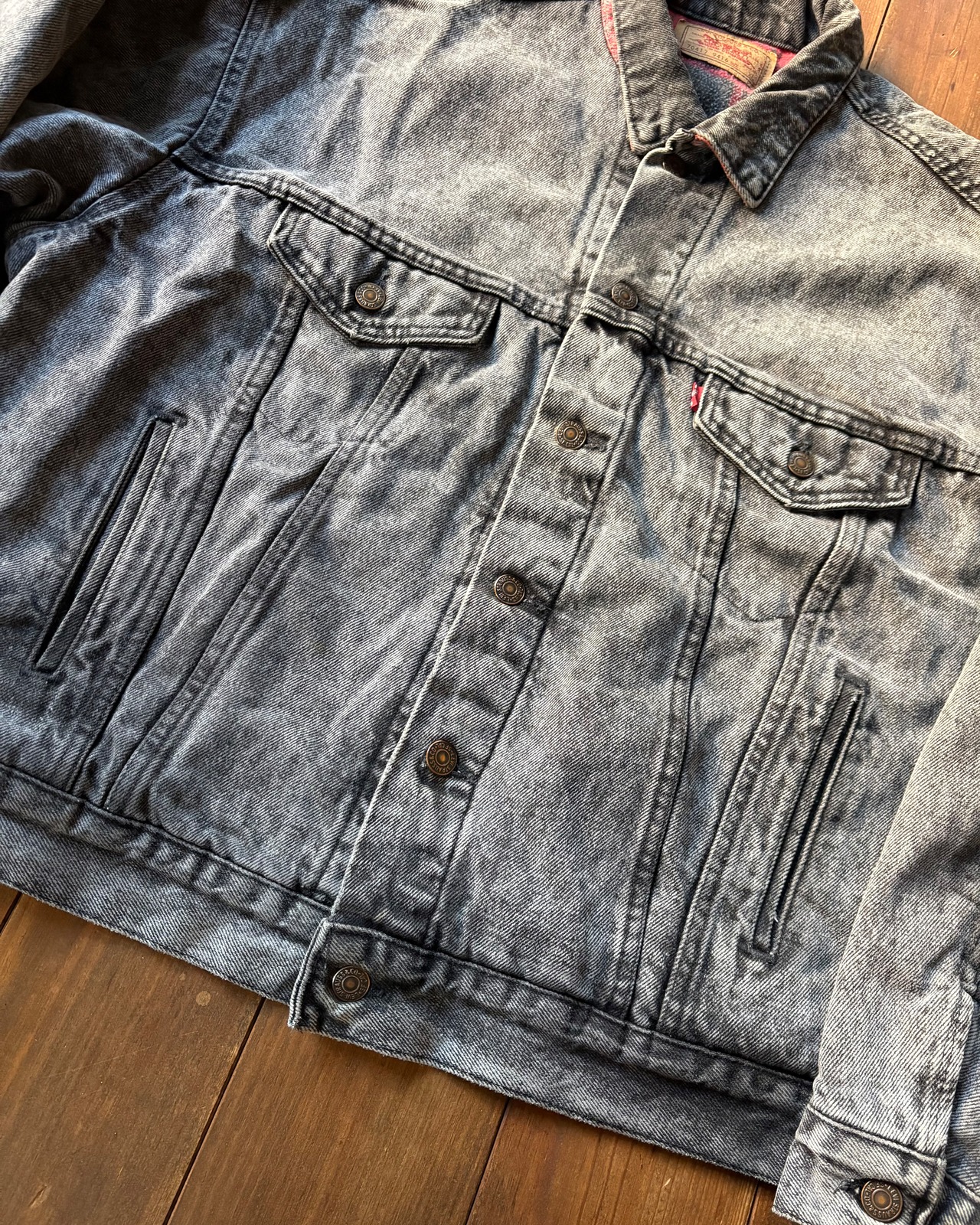 80s Levi's 70417-9416 Black Chemical Denim Jacket | SLOW RIDE