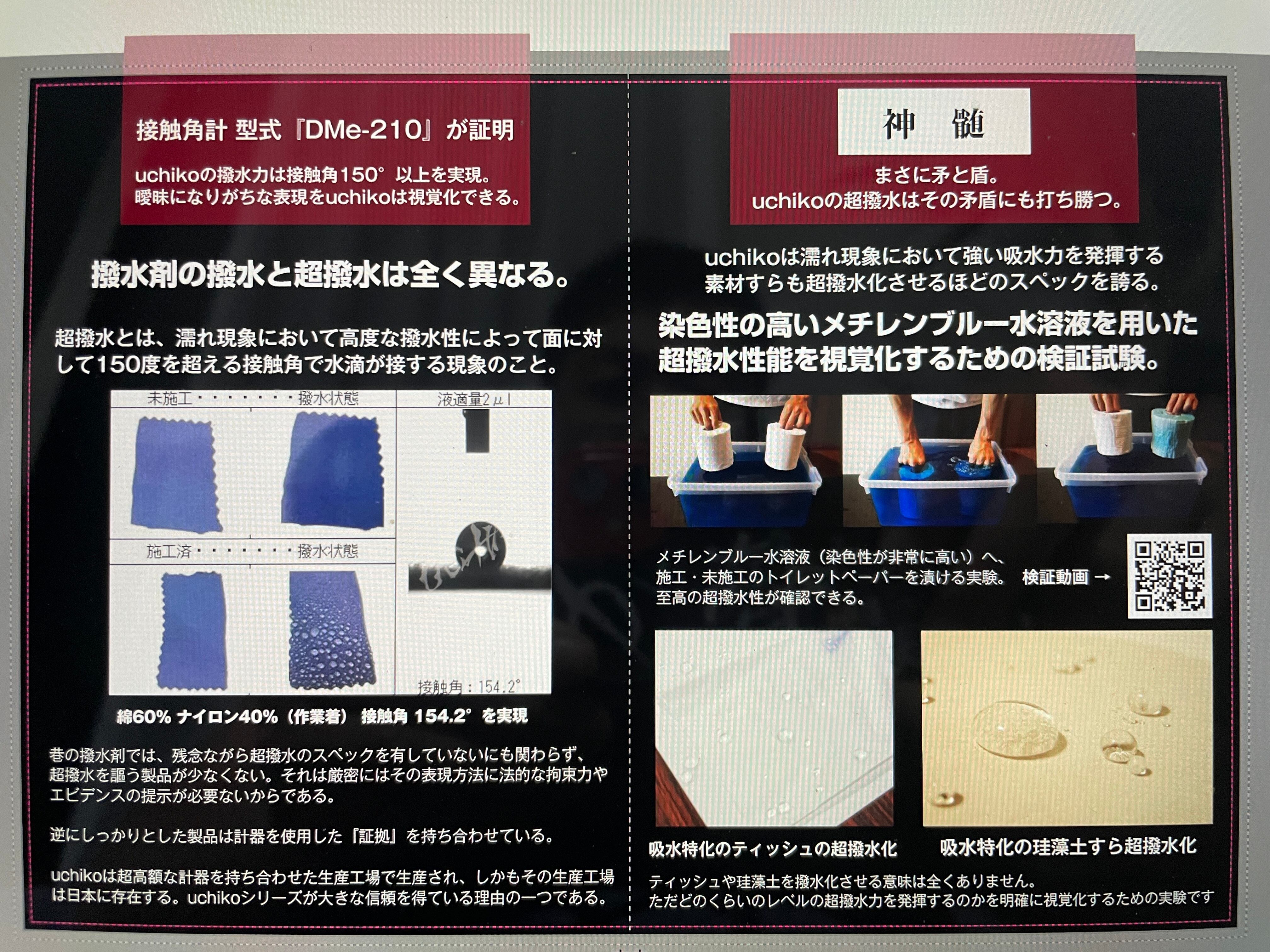 【蓮】200ml生地用超撥水剤 | uchiko Series