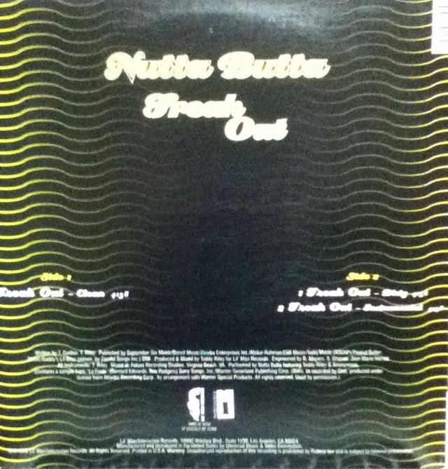 【12inch】Nutta Butta Featuring Teddy Riley And Anonymous / Freak Out ...