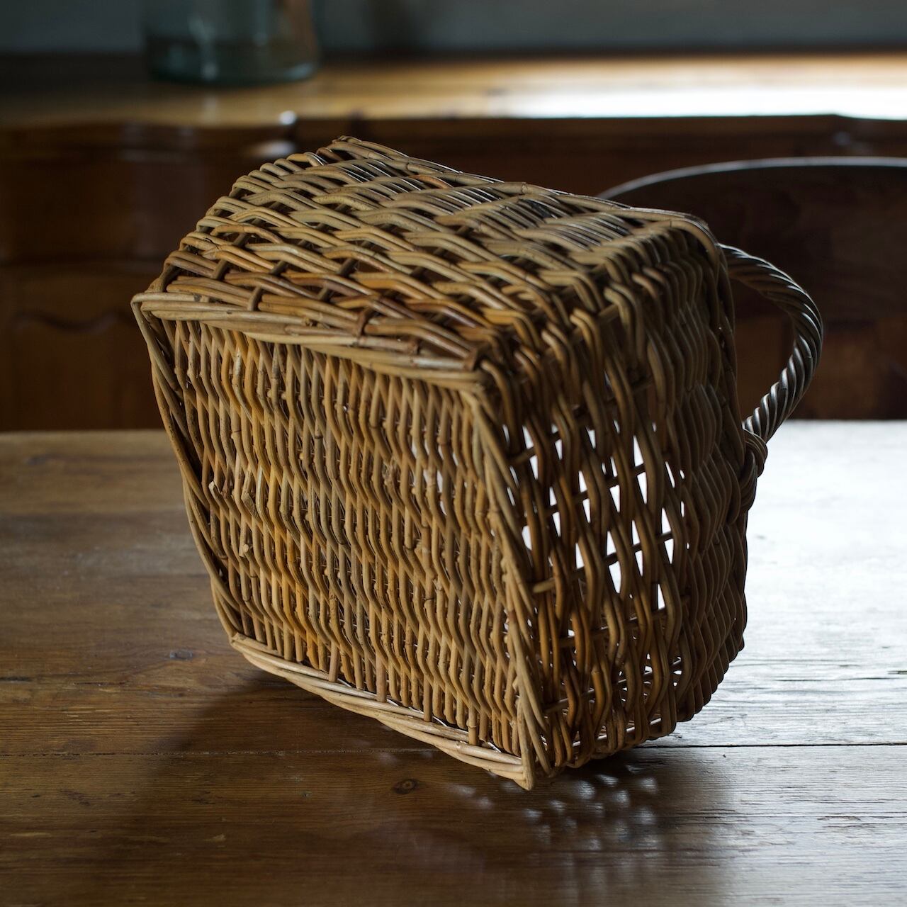 AROROG Green Basket Square / アラログ グリーン バスケット スクエア〈ラタン・籐 ・カゴ・ 収納・ディスプレイ ...