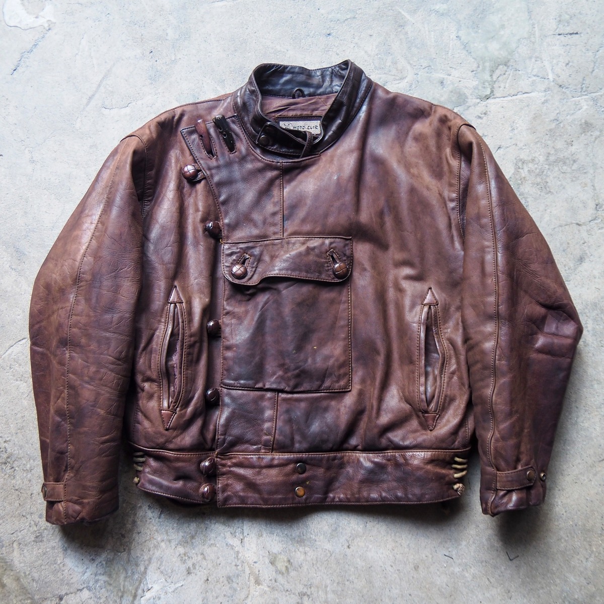 1980s Made in France Swedish Army type Motorcycle Jacket | 'bout
