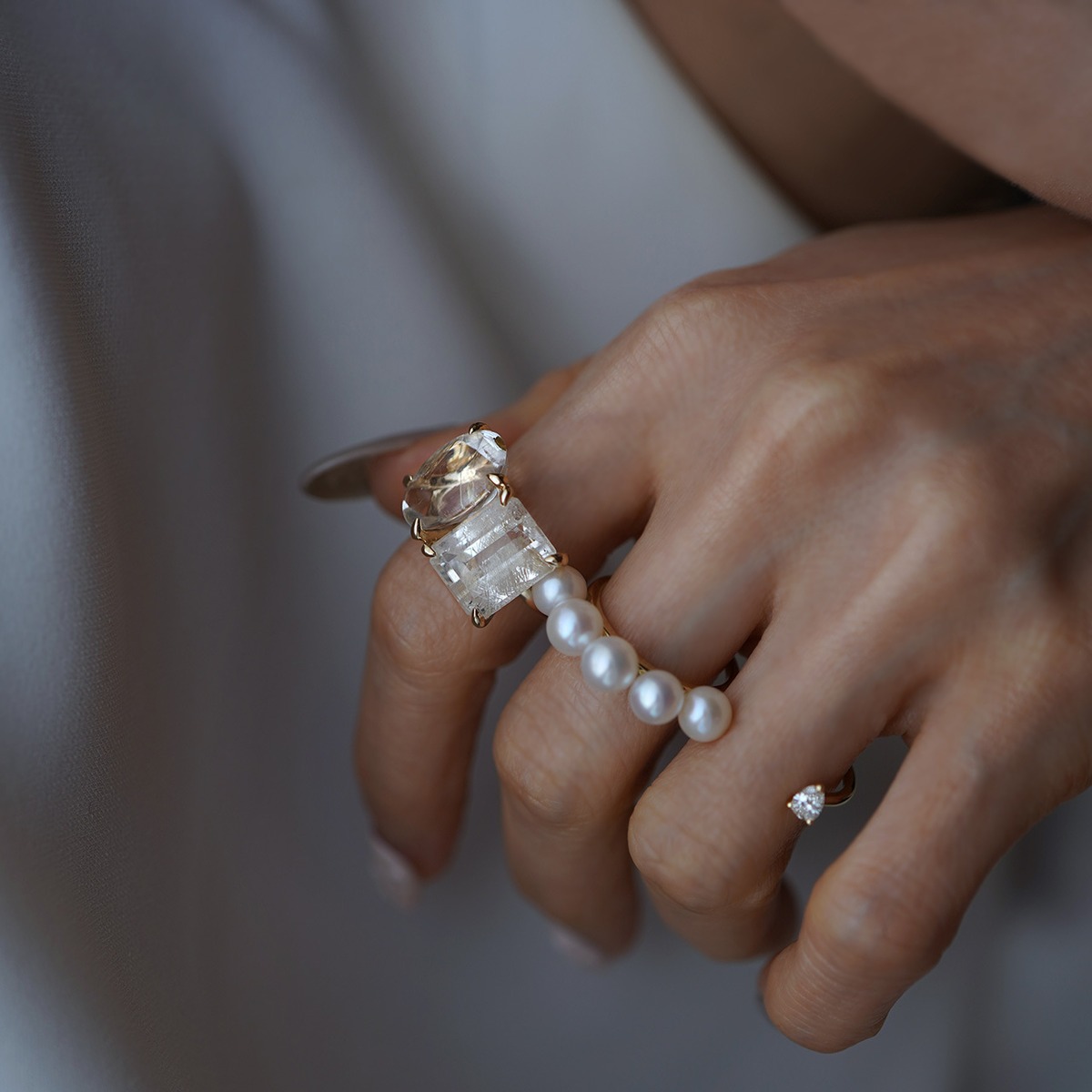 Serum Drop Ring | himari-jewelry online shop