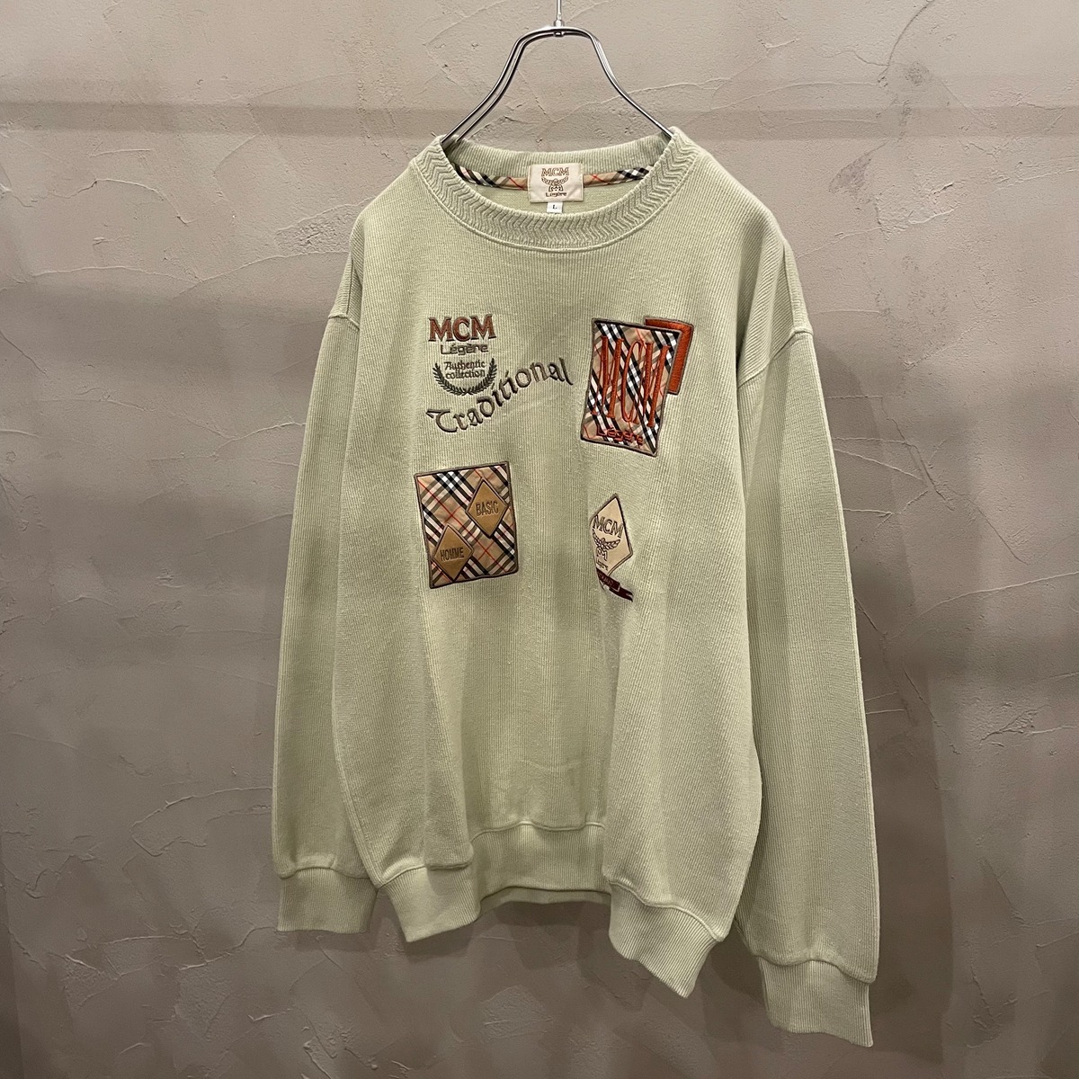 MCM / embroidery knit sweater / 90's | ROOM