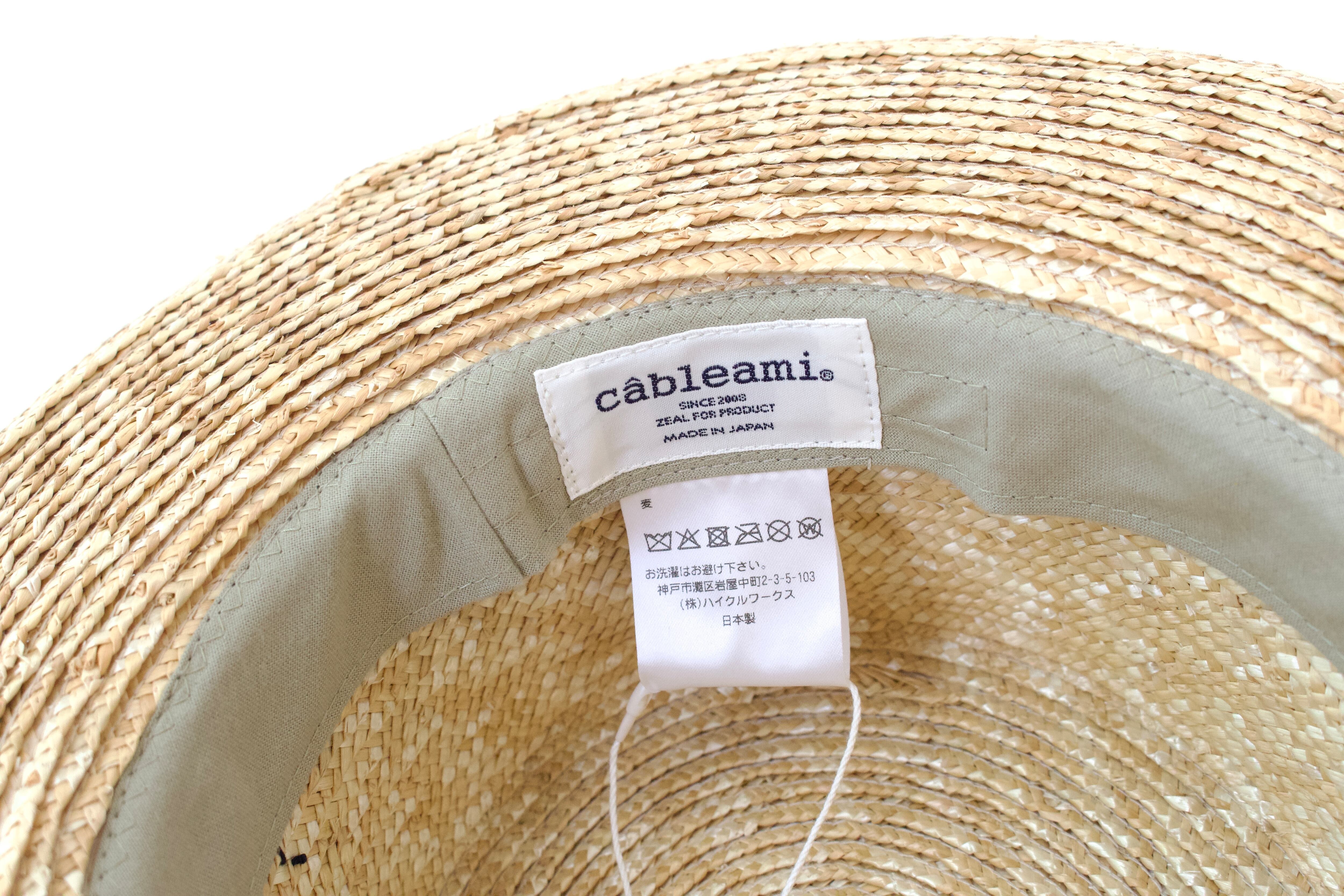 cableami カンカン 麦 ナチュラル | 萬栄堂帽子店