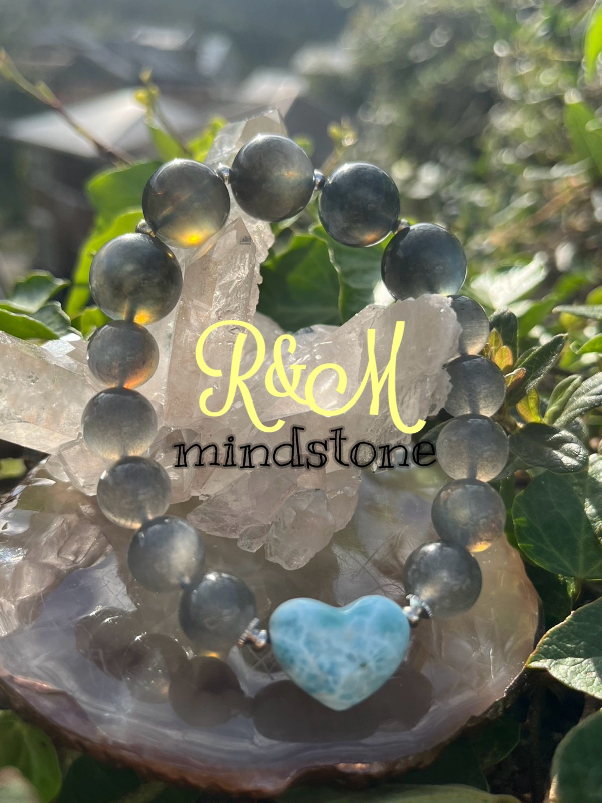 ラリマー＆ブラックアクアマリン＆ラブラドライト | R&M mindstone